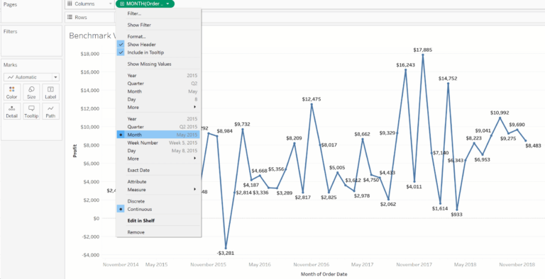How to Benchmark in Tableau Using Viz in Tooltip and Data Blending