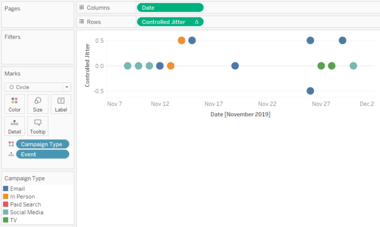 How to Make a Tableau Timeline when Events Overlap
