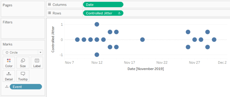 How to Make a Tableau Timeline when Events Overlap