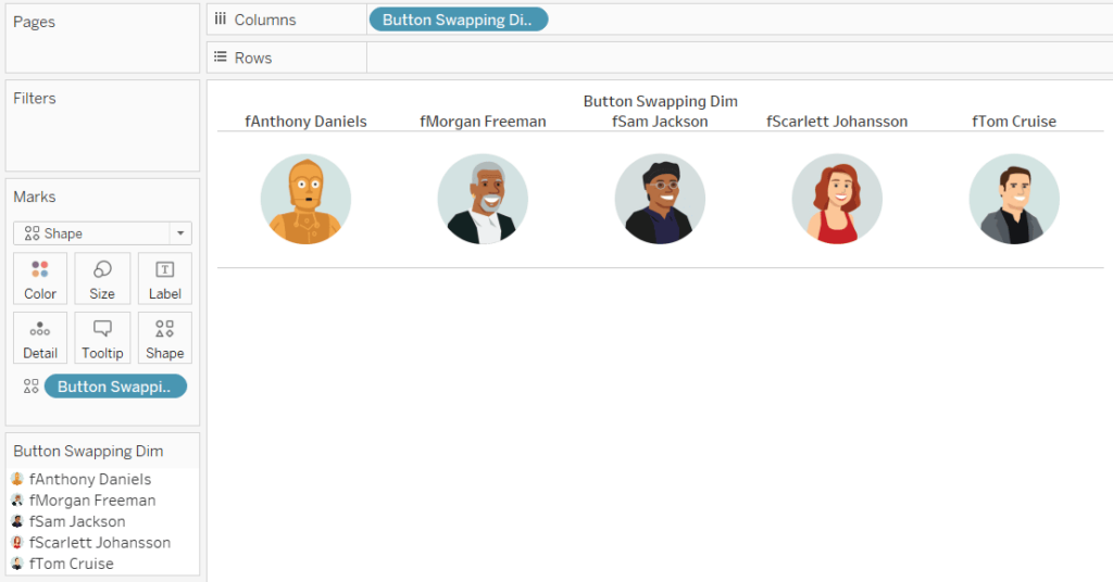 How to do “Button Swapping” in Tableau