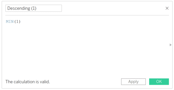 How to Change Sort Order with Buttons in Tableau