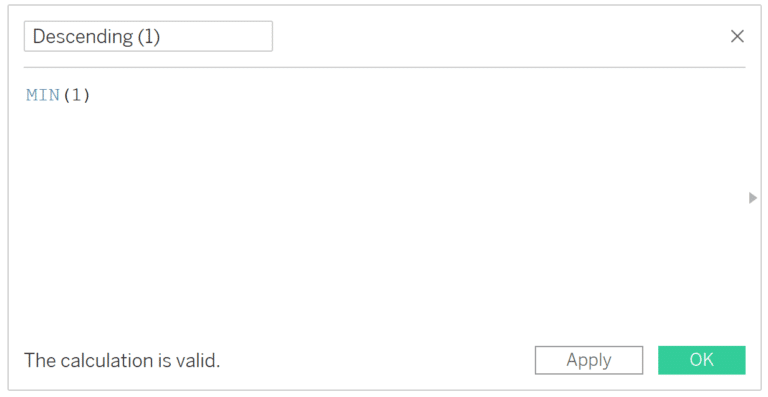 How to Change Sort Order with Buttons in Tableau