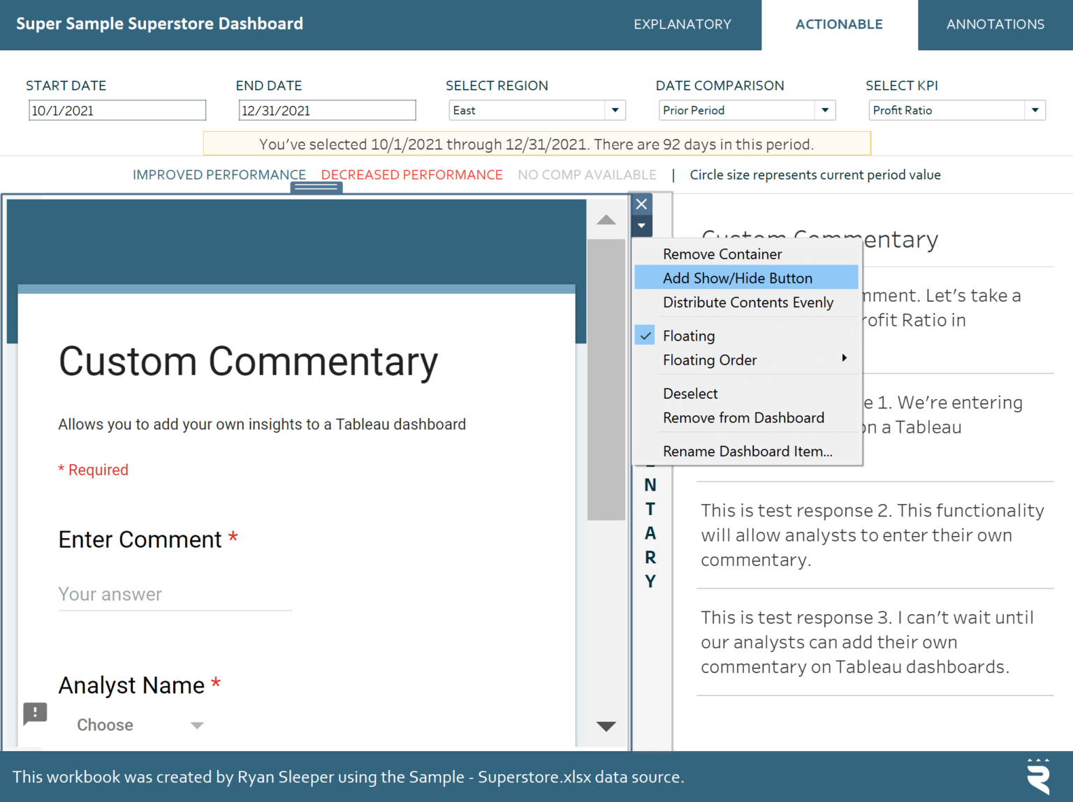 How to Make Your New Favorite Commenting System in Tableau