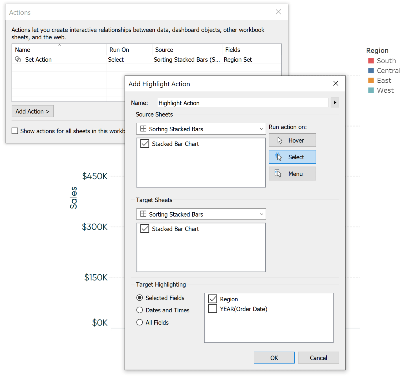 How to Reorder Stacked Bars on the Fly in Tableau