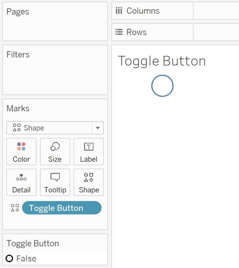 How to Make a Boolean Toggle in Tableau