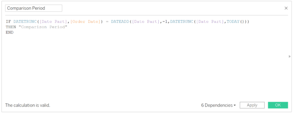 How to Automatically Compare Date Periods in Tableau