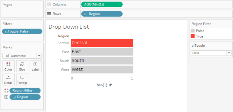 How to Make Better Drop-Down Menus in Tableau