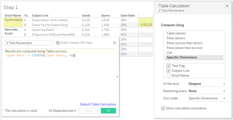 How to Analyze A/B Tests in Tableau Using Z-Tests