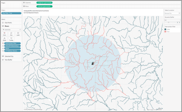 How to Use Spatial Data to Map Rivers and Roads in Tableau
