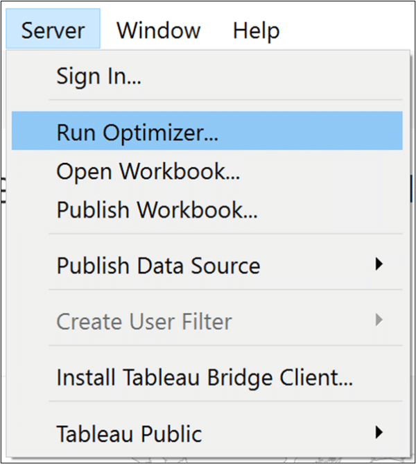 How to Run and Interpret the Tableau Workbook Optimizer