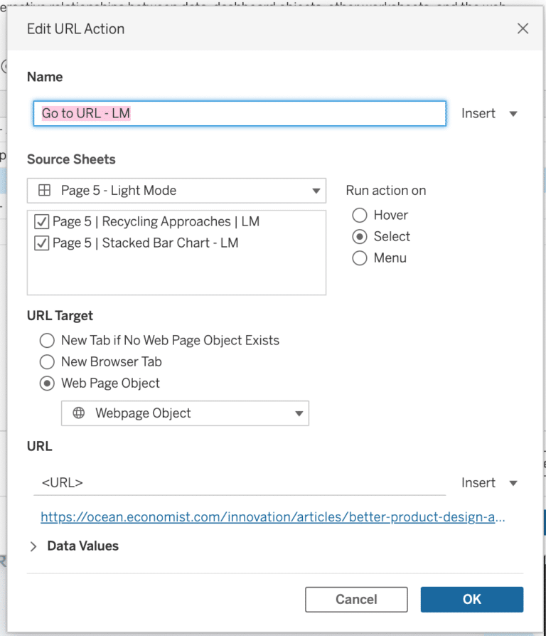 How to Use Dynamic URL Actions in Tableau