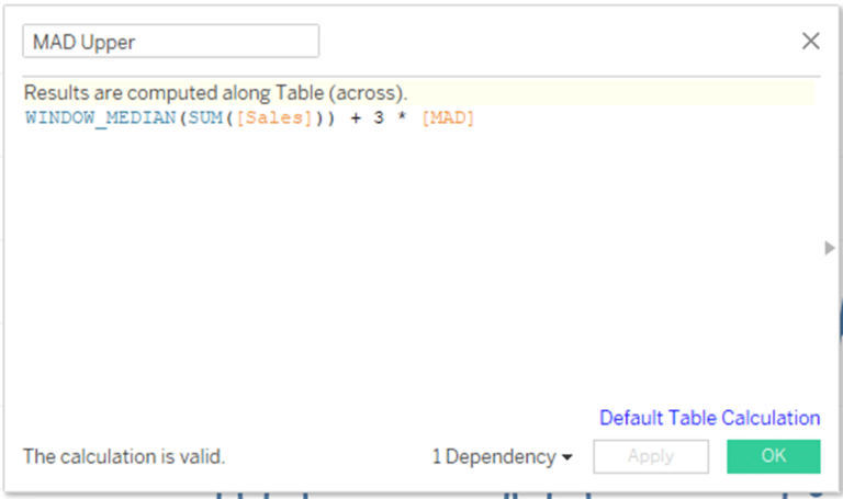 Statistical Tableau: Using MAD to Detect Outliers in Non-Normalized Data