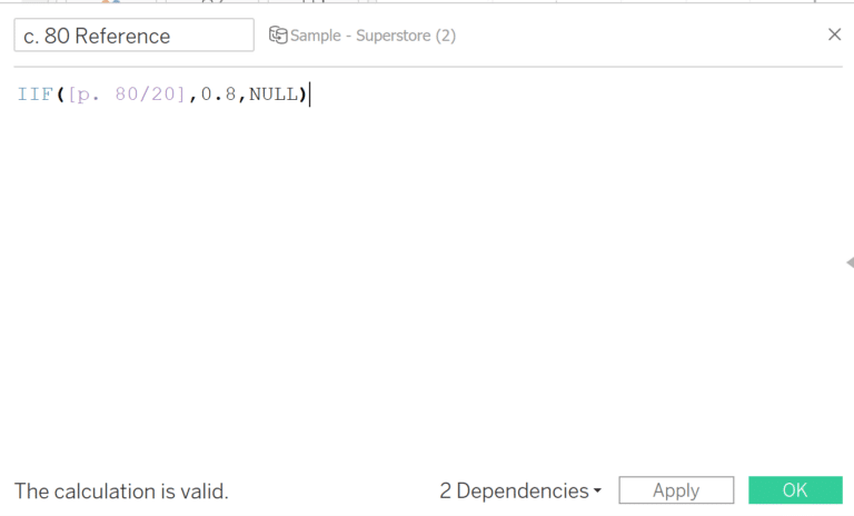 How to Make a Pareto Chart in Tableau 2.0