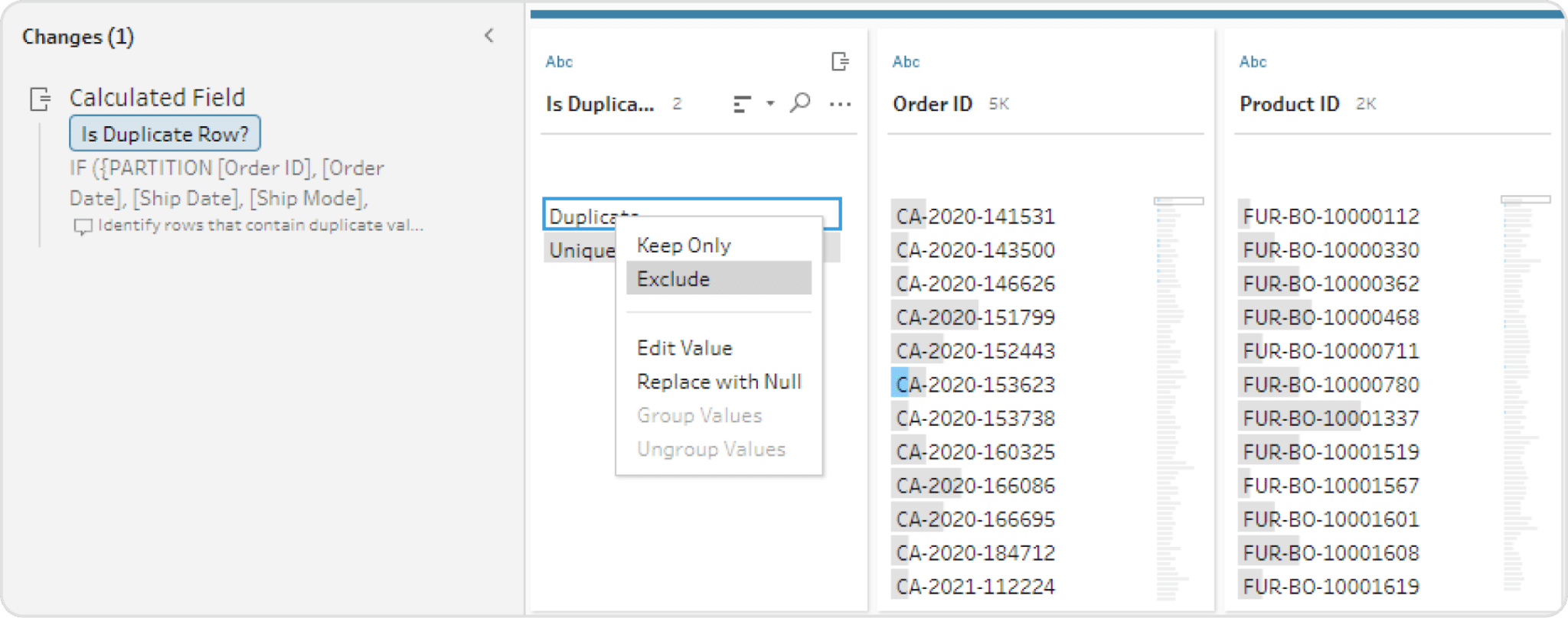 How to Remove Duplicates in Tableau Prep