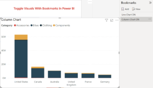 Toggle Visuals With Bookmarks in Power BI