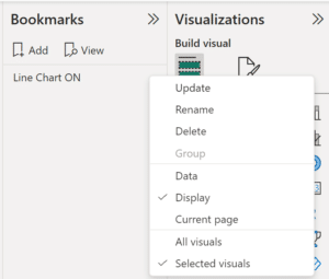 Toggle Visuals With Bookmarks in Power BI