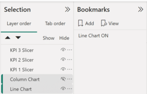 Toggle Visuals With Bookmarks in Power BI